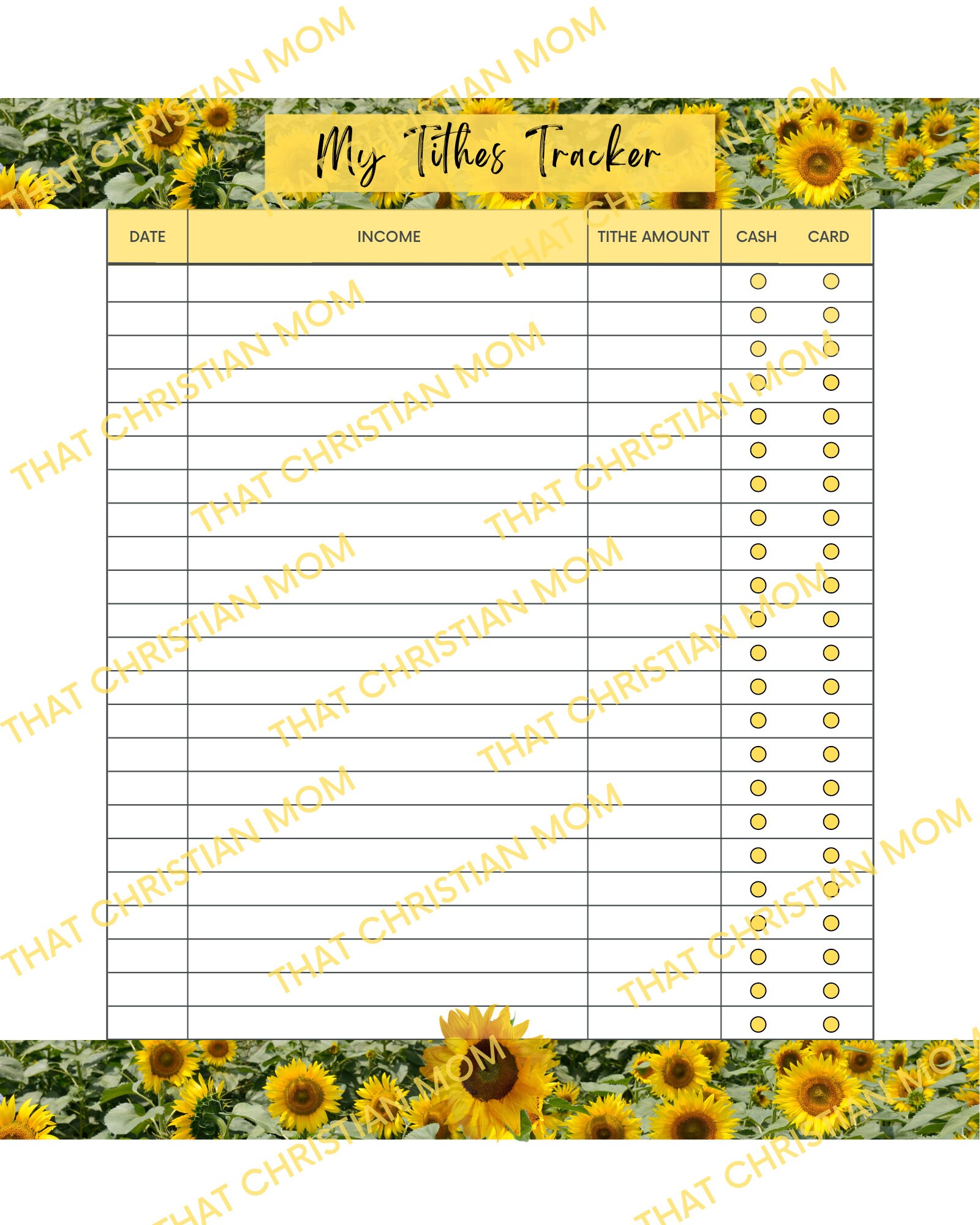 Tithe Savings Tracker / CHRISTIAN SAVINGS Tracker / CHURCH Tithe ...