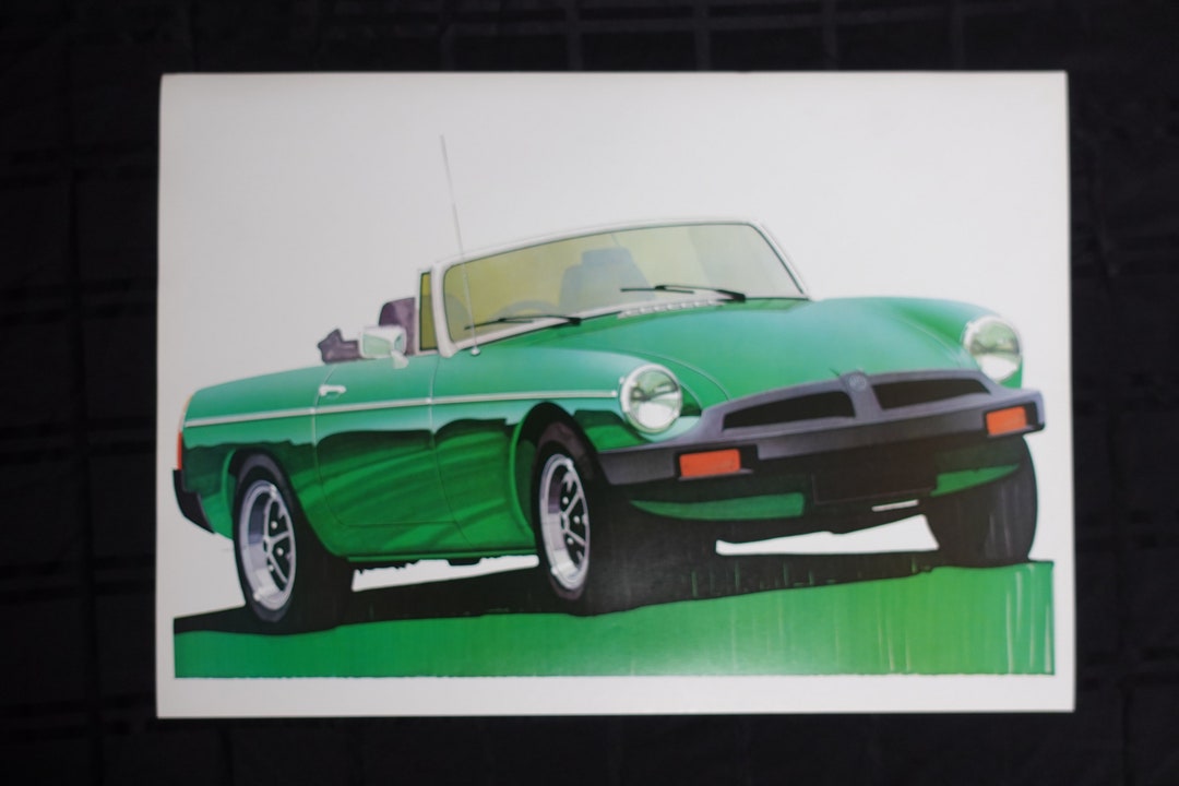 Green MG Motors Poster - Etsy