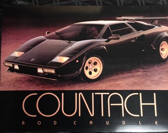 Vintage Countach Poster - Etsy
