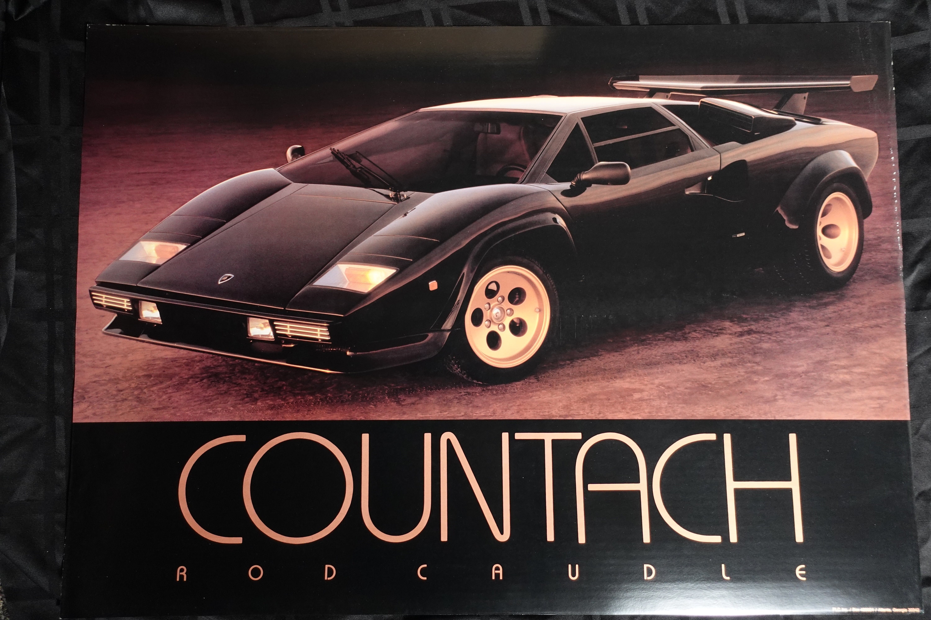 Countach Poster by Rod Caudle. VINTAGE COLLECTIBLE DECOR - Etsy