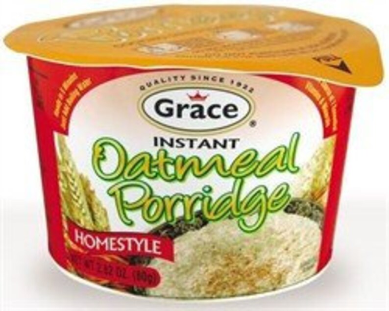 12 Jamaican Grace Instant Porridge 12 X 60 G - Cornmeal, Oatmeal ...
