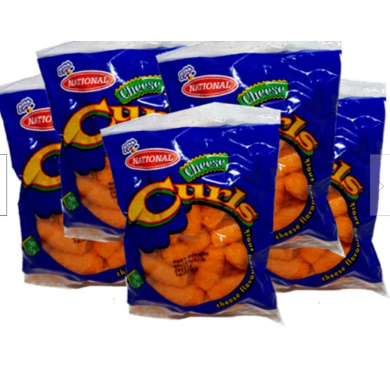 50 Jamaican National Cheese Curls 50 X 15g- Cheese Flavored Delicious ...