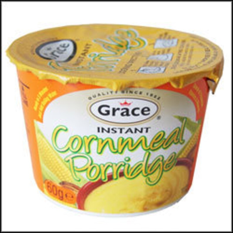 12 Jamaican Grace Instant Porridge 12 X 60 G - Cornmeal, Oatmeal ...