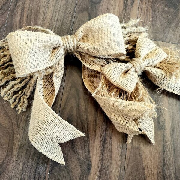Burlap Bow - Etsy