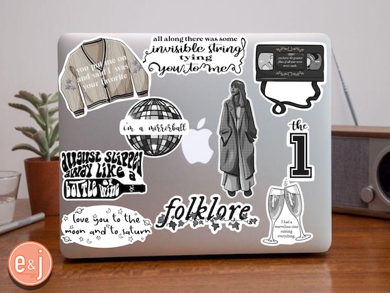 Taylor Swift Folklore Laminated Stickers | Etsy
