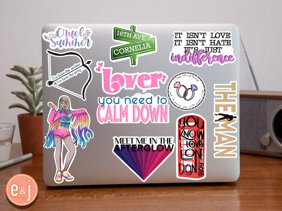 Taylor Swift LOVER Laminated Stickers - Etsy