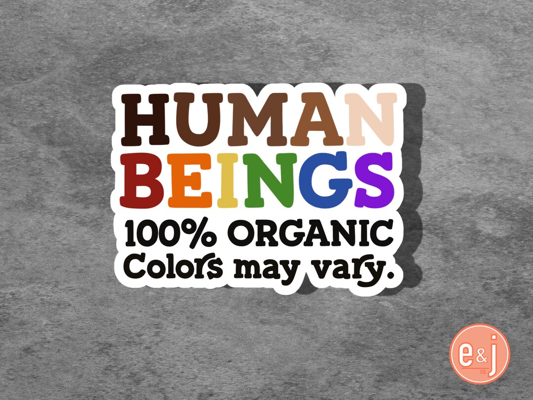 Human Beings Laminated Sticker - Etsy
