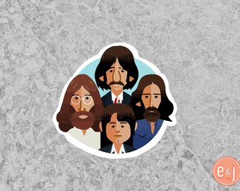 The Beatles Fab Four Precision Cut Vinyl Car Window Decal Sticker - Etsy