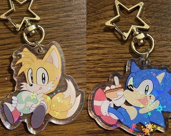 Cute Chibi Sonic Charms Favorite Foods Team Resistance Keychains - Etsy