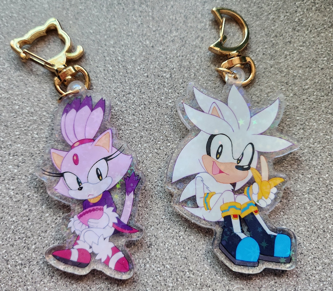 Chibi Blaze and Silver Charms: Holographic Double Sided (3 Inches) - Etsy