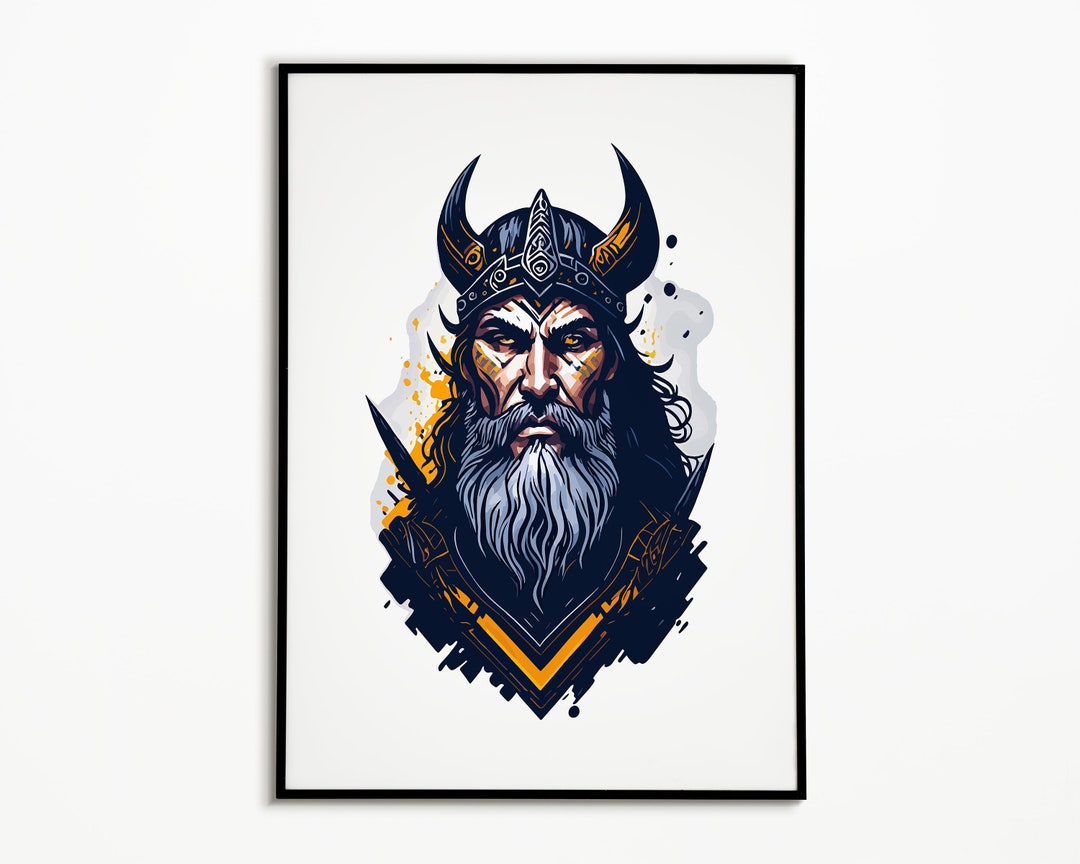 Viking Print , Printable Wall Art , Vikings Poster , Abstract ...