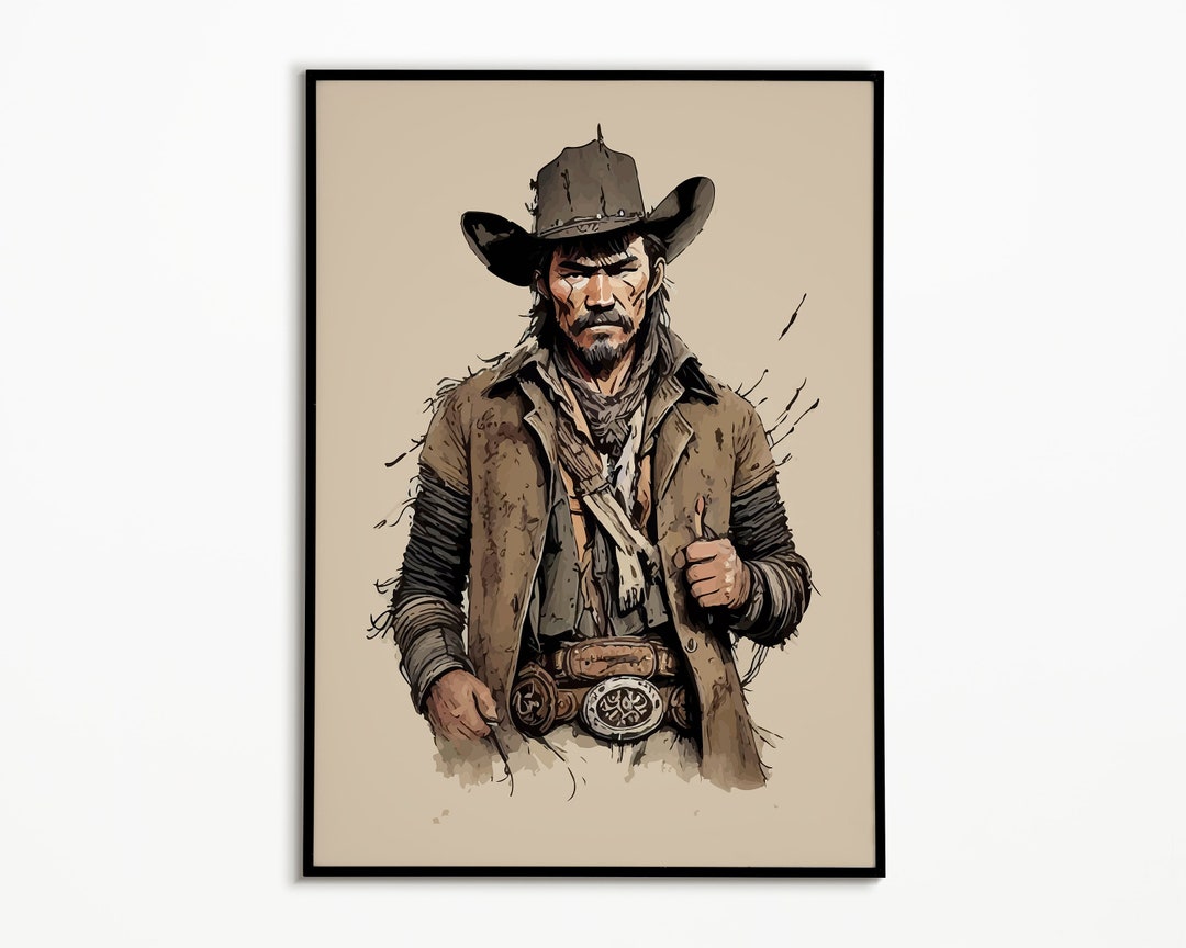 Cowboy Photo Print , Wild West , Digital Print , Cowboys Poster ...