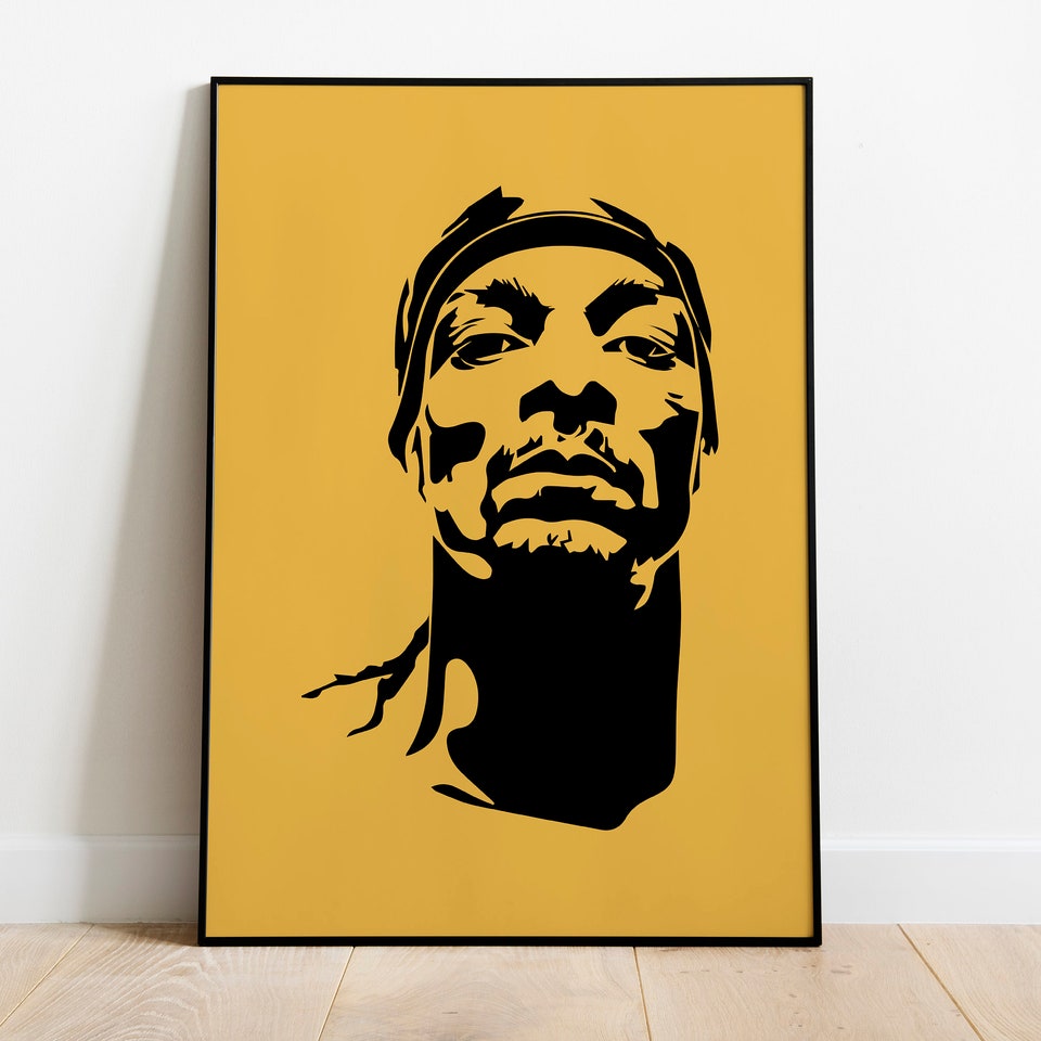Snoop Dogg Print, Printable Wall Art, Vintage Art, Rap Star Poster sold ...