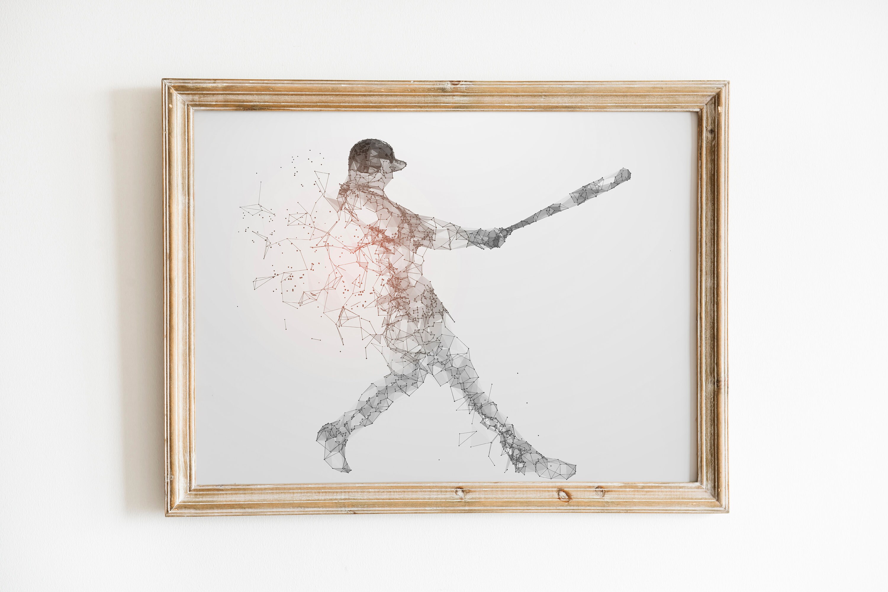 Baseball Player Poster , Sport Art , Baseball Batter , Wall Decor Gift ...