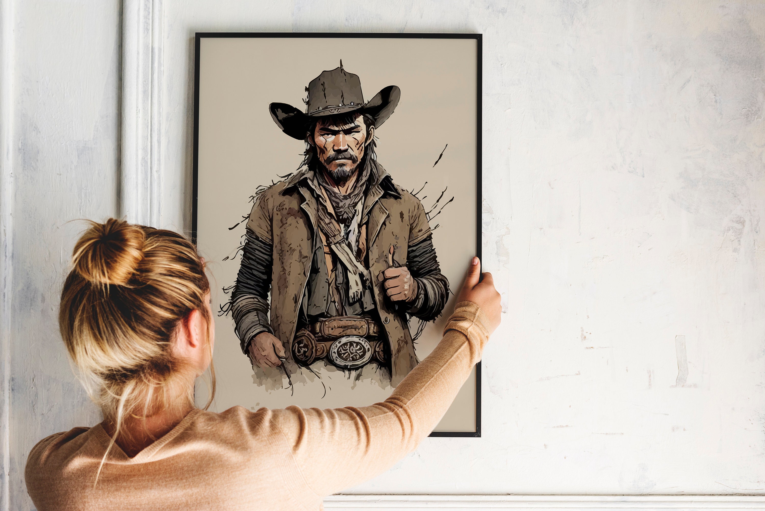 Cowboy Photo Print , Wild West , Digital Print , Cowboys Poster ...