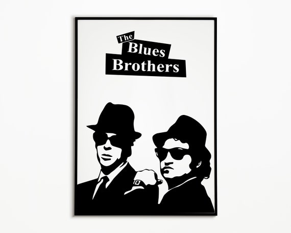 The Blues Brothers Print Printable Wall Art Vintage Poster | Etsy