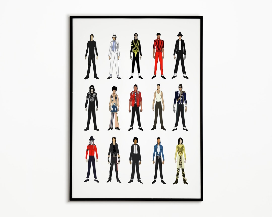 Michael Jackson Print , Printable Wall Art , Portre Illustration , Wall ...