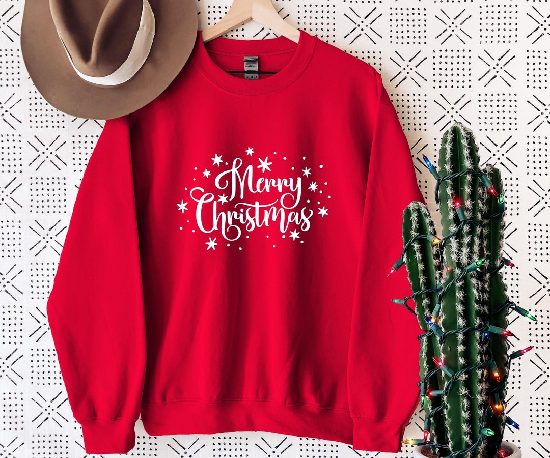 Merry Christmas Hoodie Christmas Sweater Women Christmas - Etsy