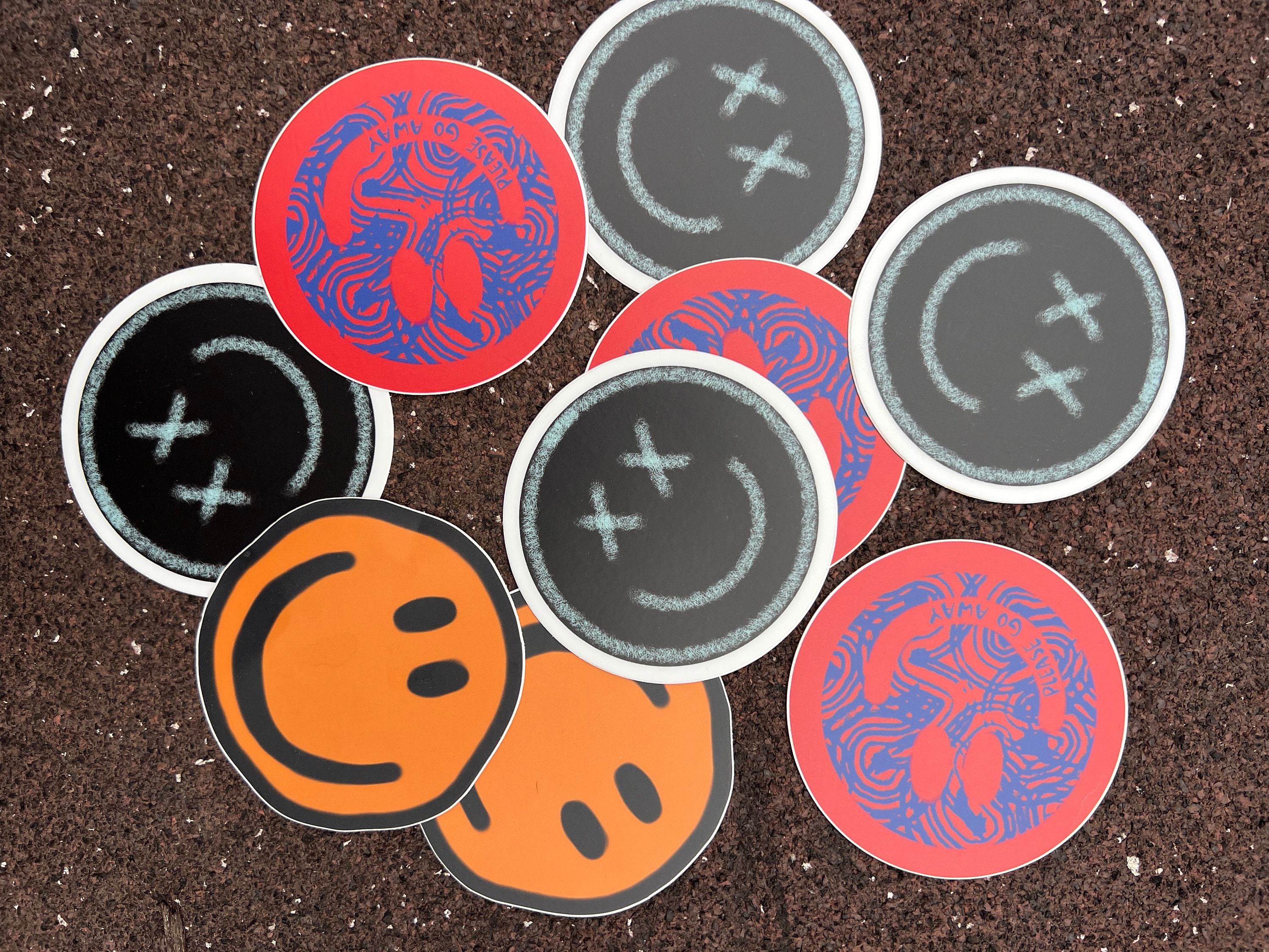 The Emo Girl Smiley Sticker, Vinyl Decal Sticker for Laptops, Cars ...