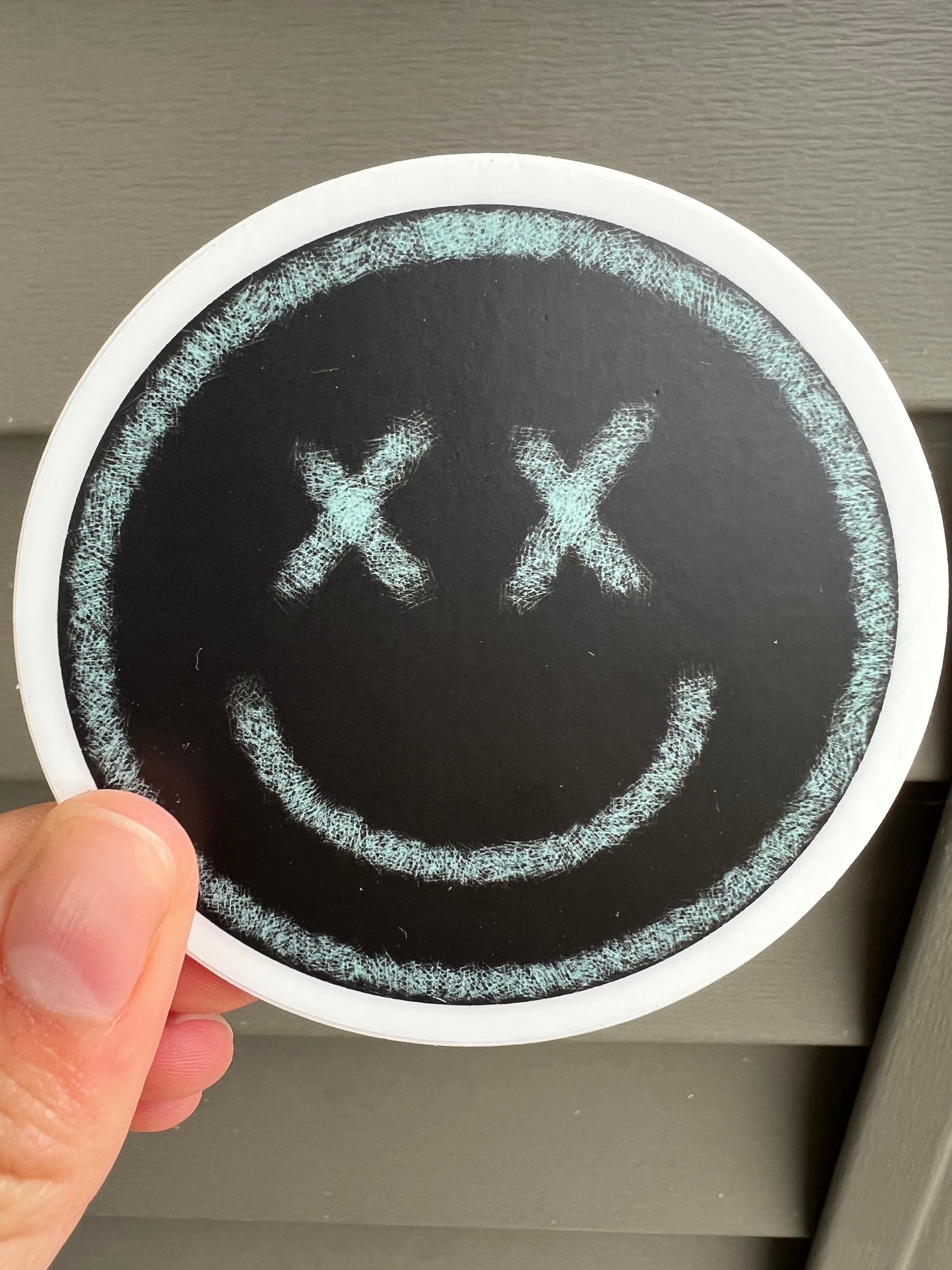 The Emo Girl Smiley Sticker, Vinyl Decal Sticker for Laptops, Cars ...