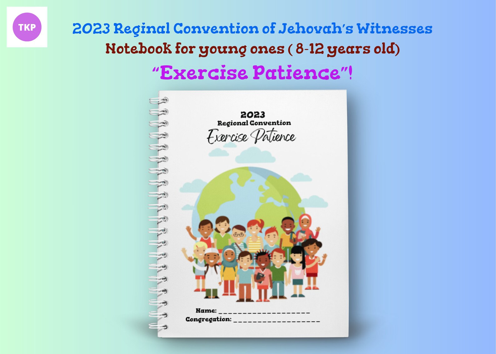 2023 JW Regional Convention exercise Patience Notebook for - Etsy Canada