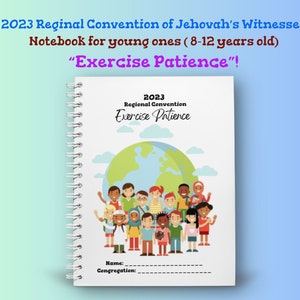 2023 JW Regional Convention exercise Patience Notebook for Young Ones 8 ...