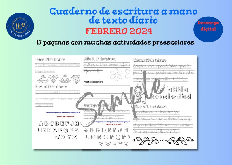 Hojas De Escritura Y Actividades Texto Del Día Febrero De 2024 Para ...