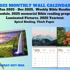 Jw 2025 Monthly Calendar - Etsy
