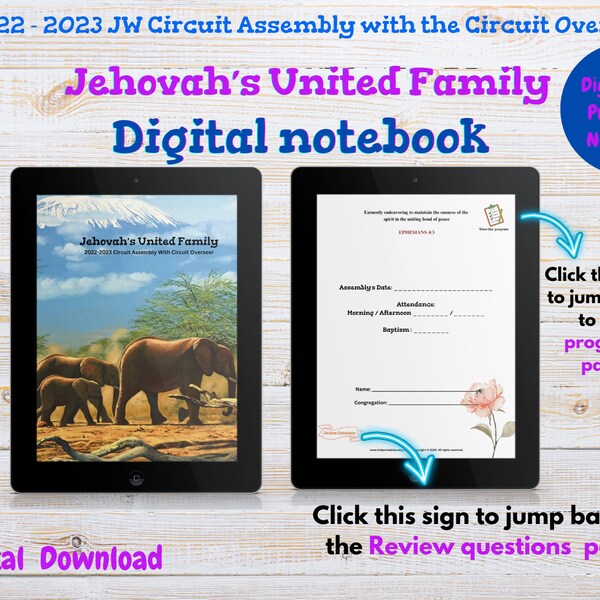 Jw circuit assembly 2023 digital notebook - Etsy Italia