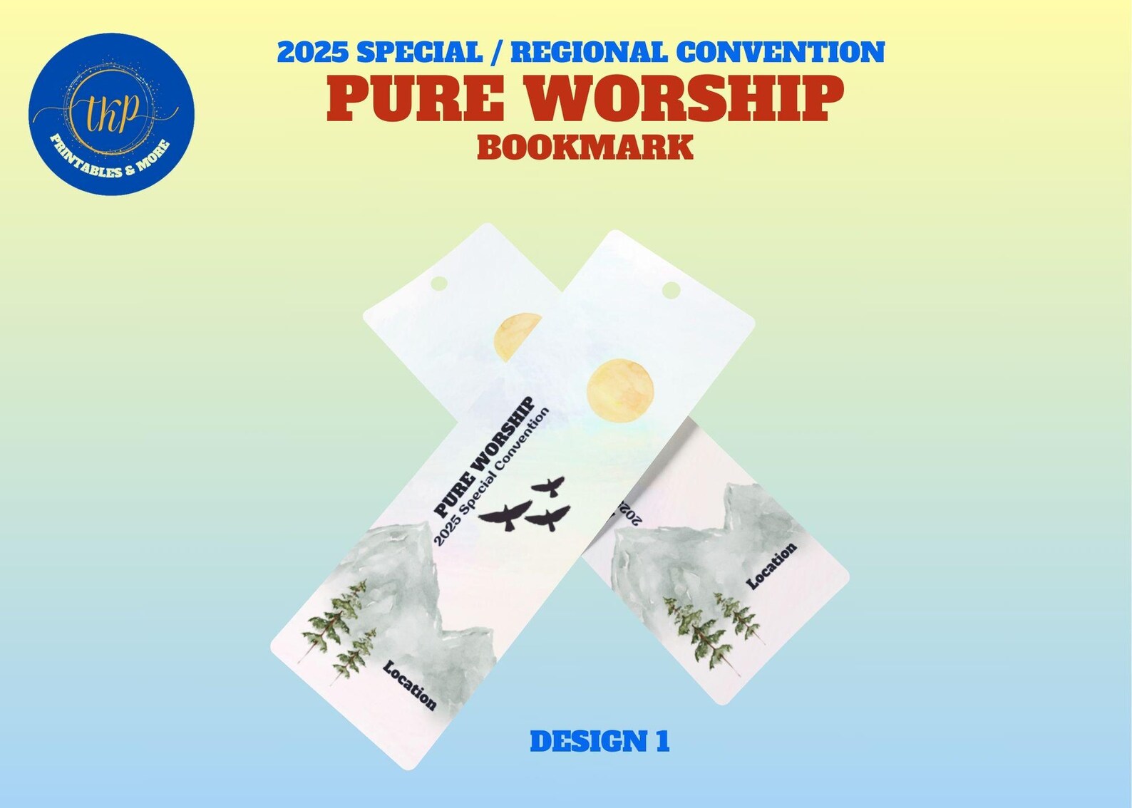JW 2025 Special Convention "pure Worship" BOOKMARK SET in Different ...