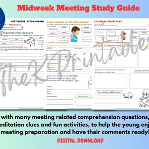 Interactive Weekly Meetings Worksheets for Young Ones approx. 8 Years ...