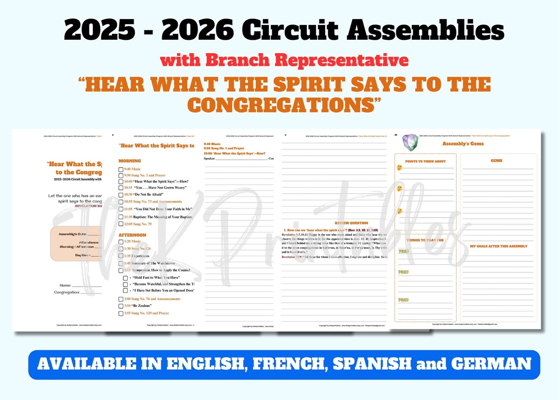2025-2026 JW Circuit Assembly With Branch Representative:"hear What the ...