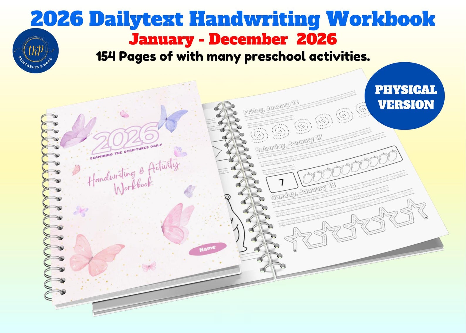2026 JW Daily Text Activity Workbook – Kids Homeschool Study - Etsy