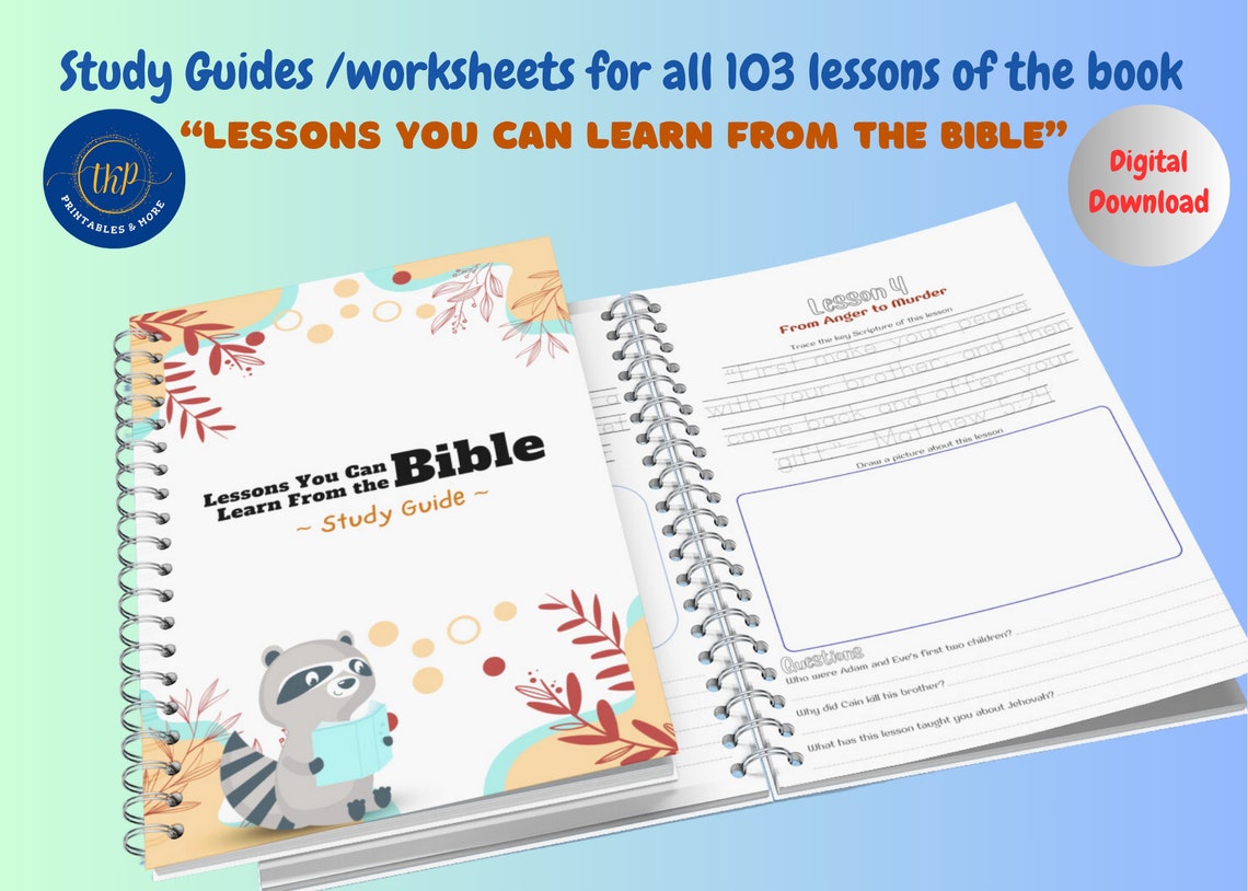 Bible Lessons Study Guide – JW Kids, 103 Lessons (PDF Download) - Etsy