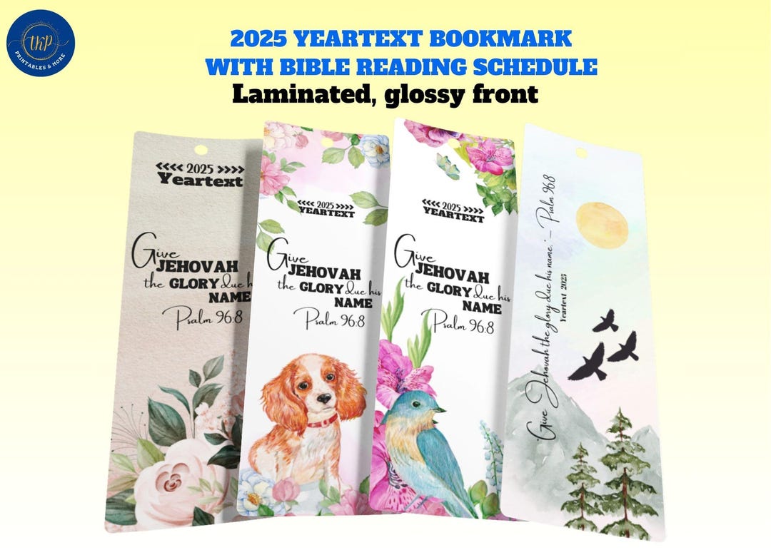 2025 JW Yeartext Laminated Bookmarks ~ Set of 10 ~ 2025 Bible Reading ...