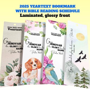 2025 JW Yeartext Laminated Bookmarks ~ Set of 10 ~ 2025 Bible Reading ...