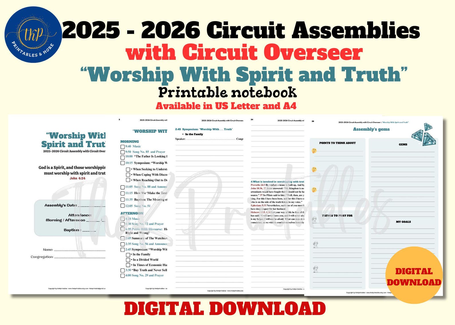 2025-2026 JW Circuit Assembly's Notebook ~ With Circuit Overseer ...