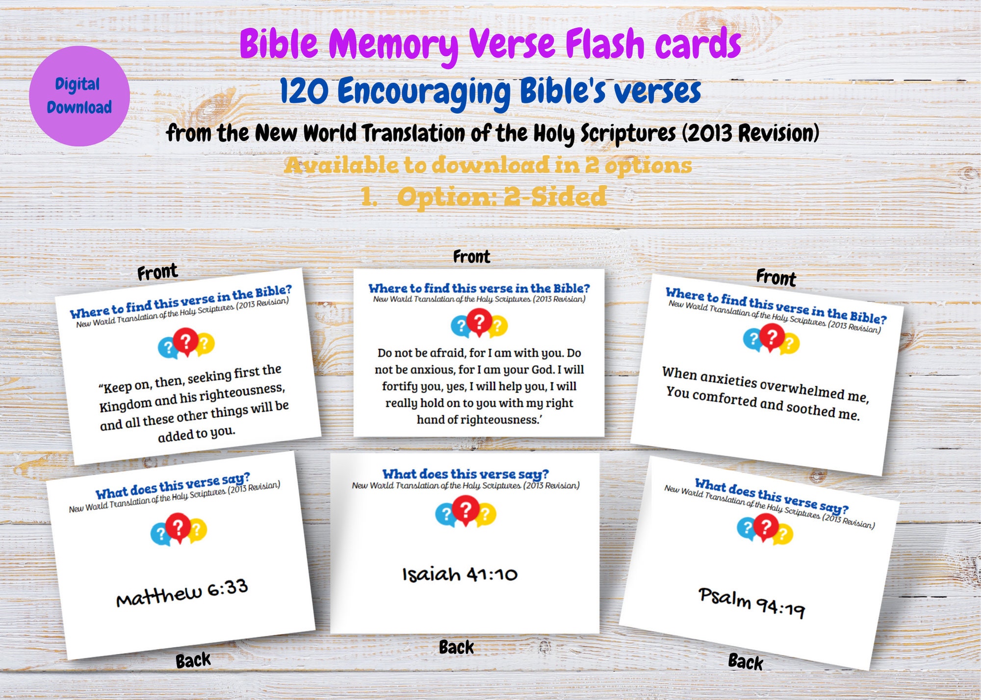 120 Encouraging Bible Verse Flash Cards Printable Bible Scripture Cards ...
