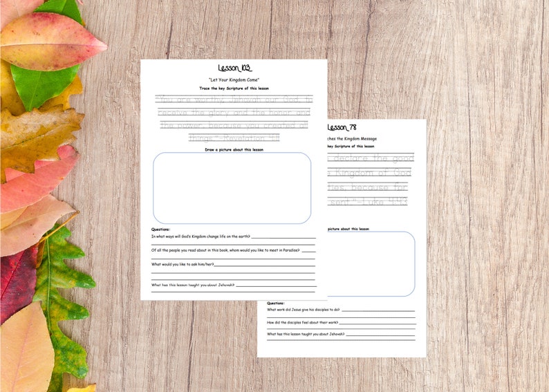 JW Printable Lessons You Can Learn From the Bible Study - Etsy