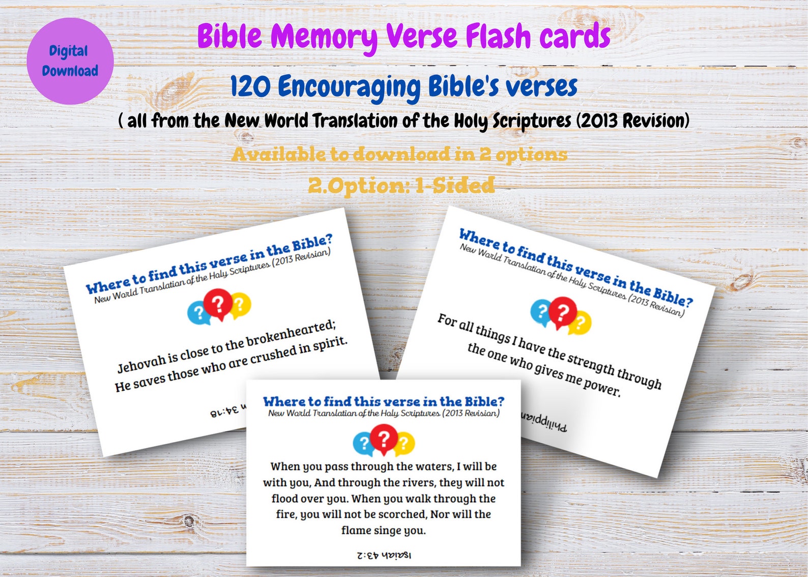 120 Encouraging Bible Verse Flash Cards Printable Bible Scripture Cards ...