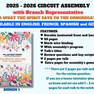 2025-2026 JW Circuit Assembly With Branch Representative Spiral ...