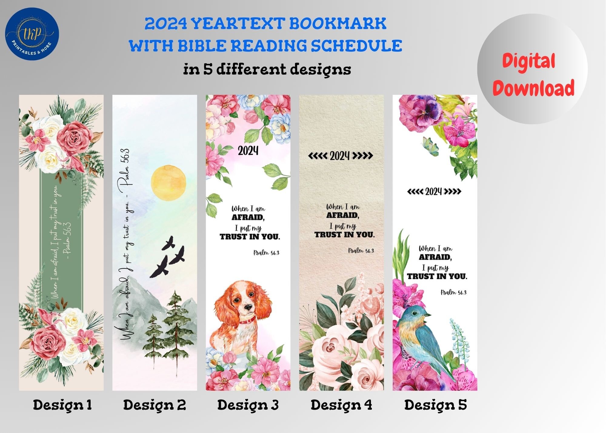 2024 JW Yeartext Bookmark With Bible Reading Schedule & Tracker for ...