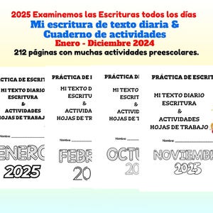 Cuaderno Diario De Textos Y Actividades Para Niños - Enero a Diciembre ...