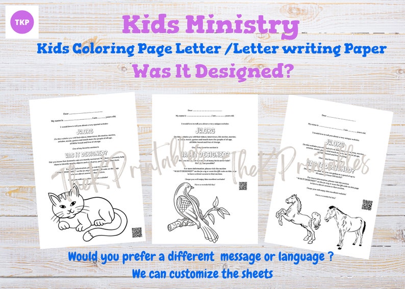 JW Kids Letter Writing Paper ~ Jw.org Website and "was It Designed?"~jw ...