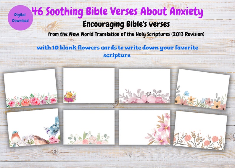 46 Soothing Bible Verses About Anxiety Encouraging Bible Verse Flash ...