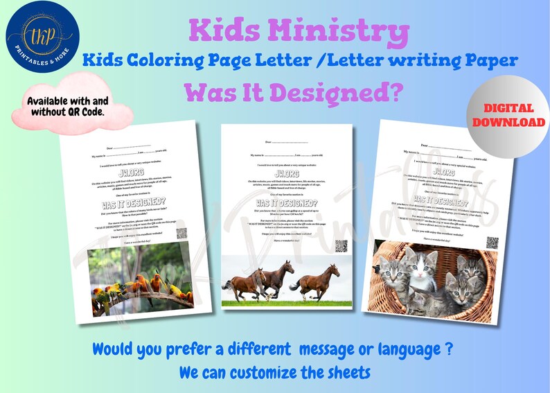 JW Kids Letter Writing Paper ~ Jw.org Website and "was It Designed?"~jw ...