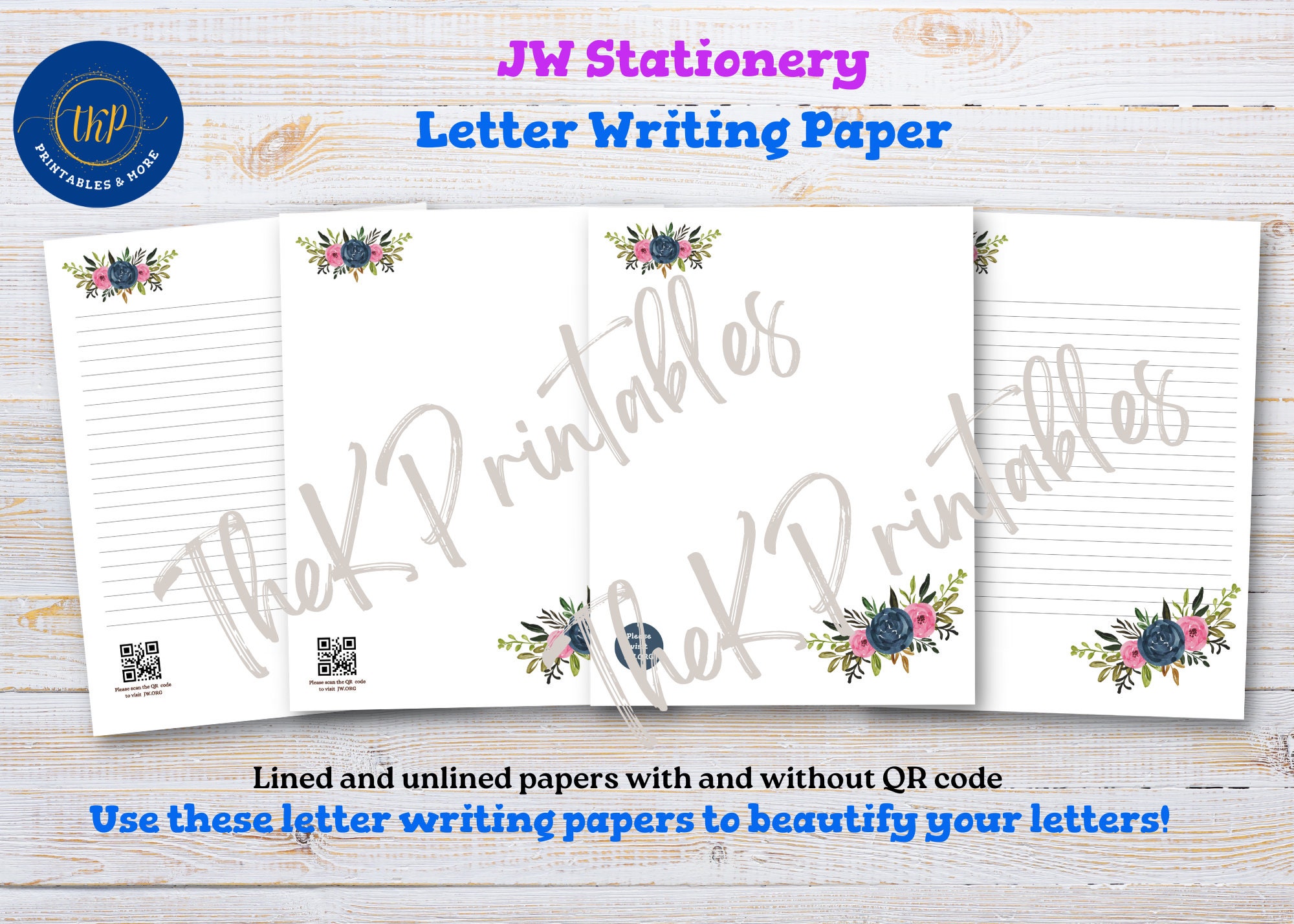 JW Letter Writing Paper ~ Bundle of 5 Designs | Jw Ministry | JW ...