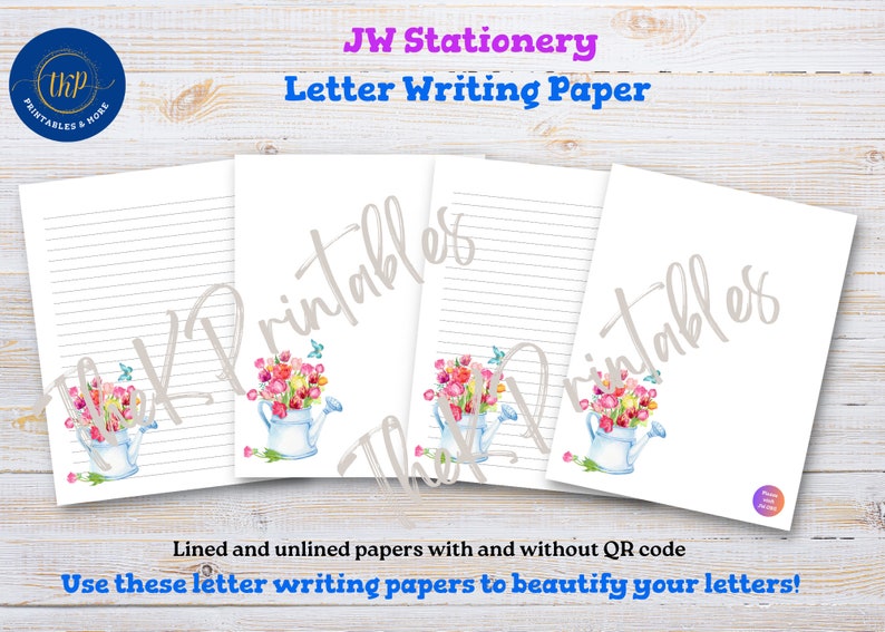 JW Letter Writing Paper ~ Bundle of 5 Designs | Jw Ministry | JW ...