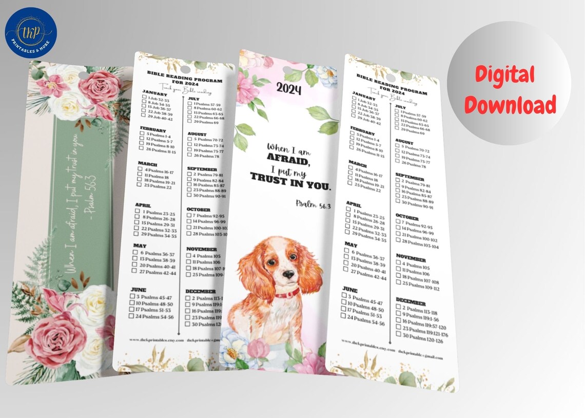 2024 JW Yeartext Bookmark With Bible Reading Schedule & Tracker for ...