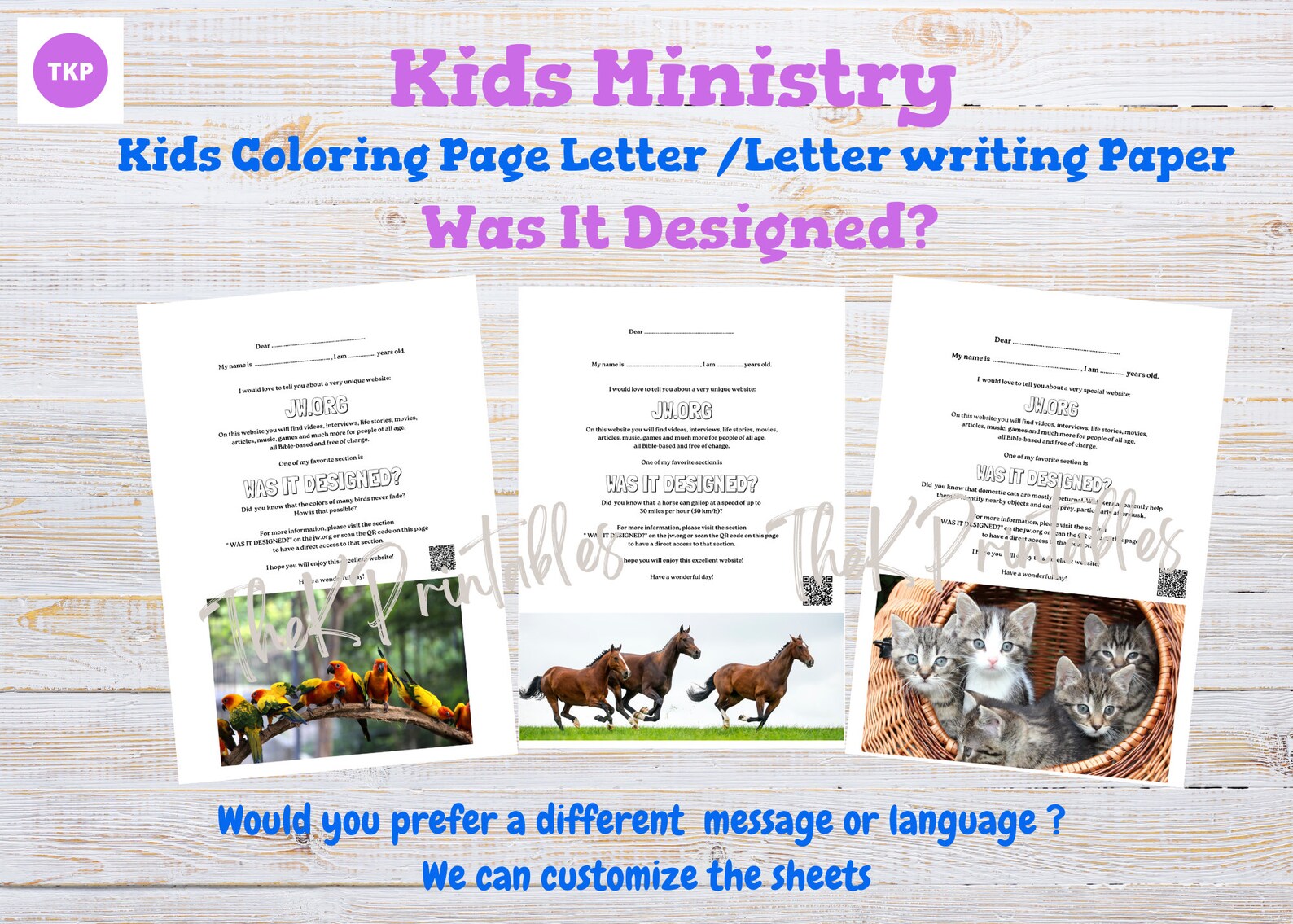 JW Kids Letter Writing Paper ~ Jw.org Website and "was It Designed?"~jw ...